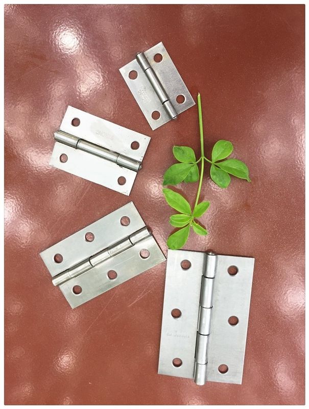 Nickel Plated Metal Door Hinges Easy Installation Unpolished With Screw ...
