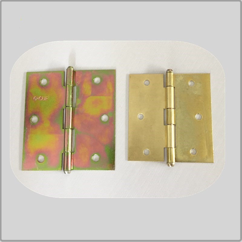 Square Size Heavy Duty Metal Door Hinges Light Weight Satin Nickel Plated