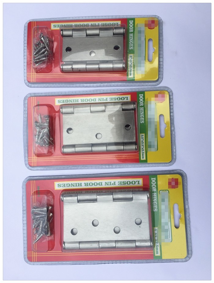 3.5" One Pair Blister Packing Hinge , Door Hardware Parts 400g Paper ...